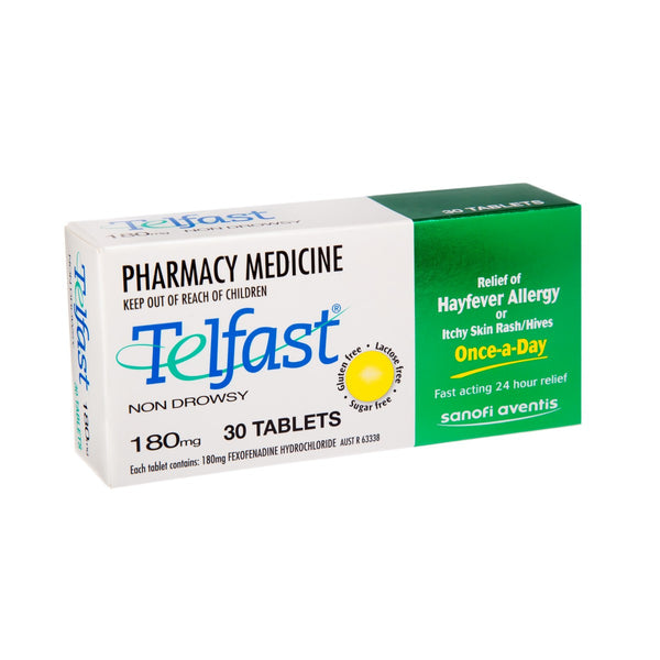 TELFAST Tablets 180mg 30s – Baillie & Lewis Pharmacy