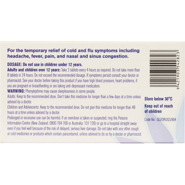 MAXIGESIC PE Cold Flu&Sinus Relf 20s – Baillie & Lewis Pharmacy