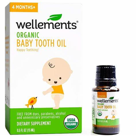Wellements Org. Baby Tooth Oil 15ml – Baillie & Lewis Pharmacy