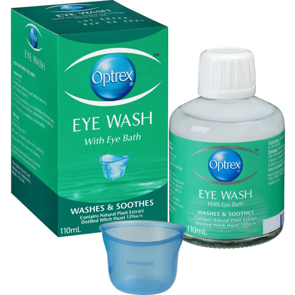 OPTREX Eye Wash with Bath 110ml – Baillie & Lewis Pharmacy