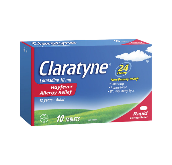 Claratyne Tabs 10mg 10s – Baillie & Lewis Pharmacy