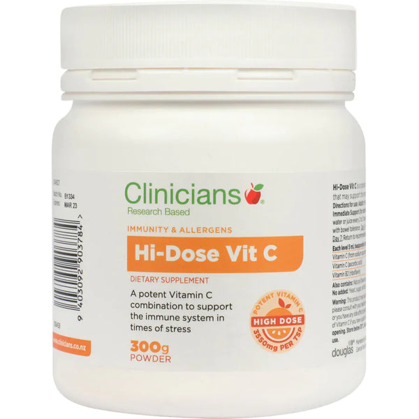 CLINIC. Hi-Dose Vit C Powder 300g – Baillie & Lewis Pharmacy