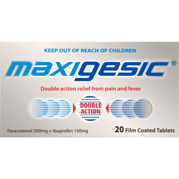 MAXIGESIC Pain Relief Tabs 20s – Baillie & Lewis Pharmacy